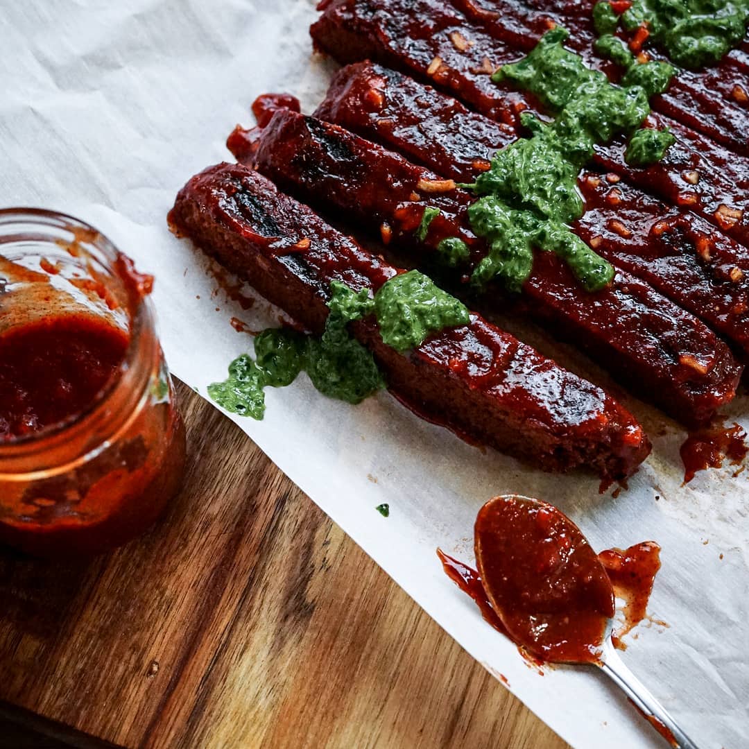 Meatless Saucy BBQ Ribs | Allison Sklar - LaSalle
